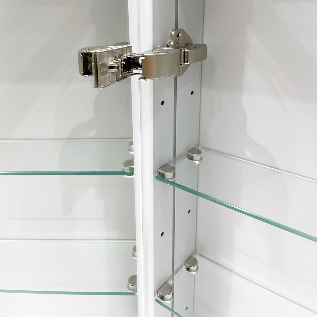 Marcel LED Bathroom Mirror Cabinet - Pebble Grey