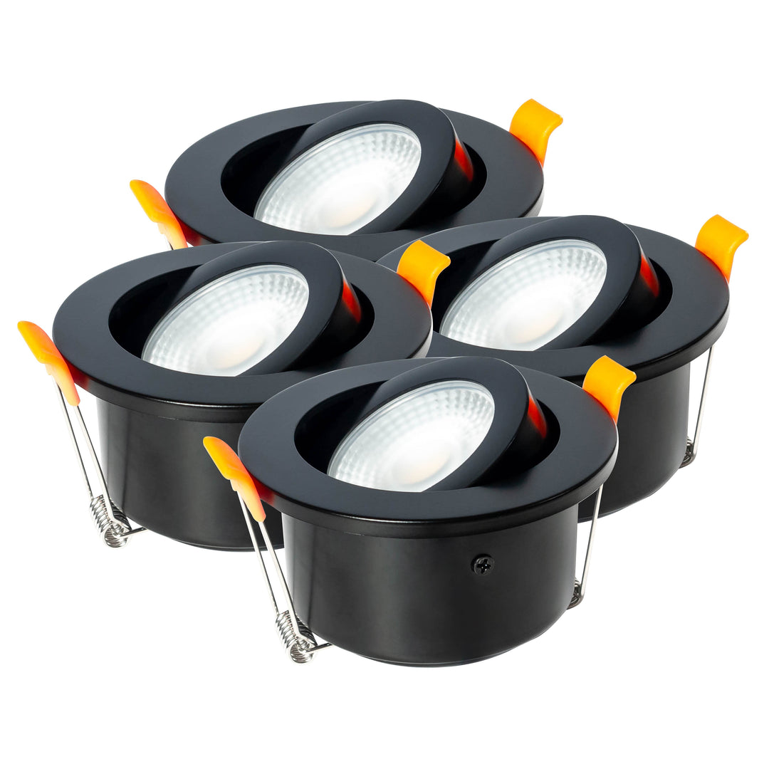 Iris Tiltable LED Bathroom IP65 Downlight - Pebble Grey