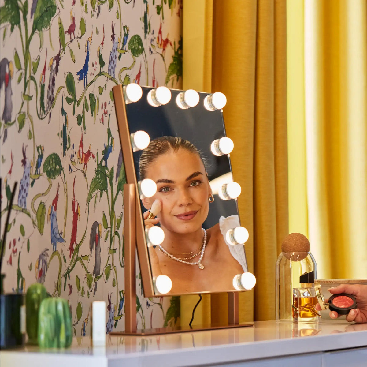 Roxy Tiltable LED Hollywood Mirror - Pebble Grey